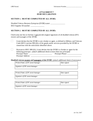 DVBE Supplier ID number: Doc TemplatePDFfiller Doc Template | pdfFiller