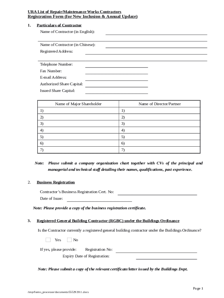 2 APPLICATION FOR REGISTRATION AS REGISTERED ASBESTOS ... Doc Template ...