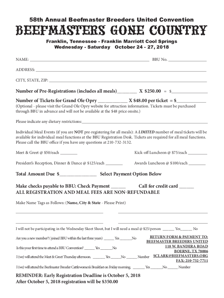 Fillable Online Beefmaster honors outstanding cattlemen at convention ... Fax Email Print ...