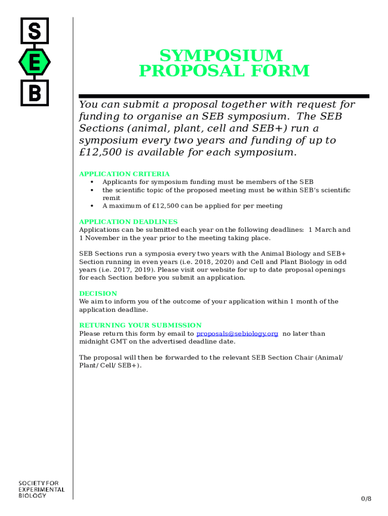 8+ Conference Proposal Templates - Free Sample, Example ... Doc ...