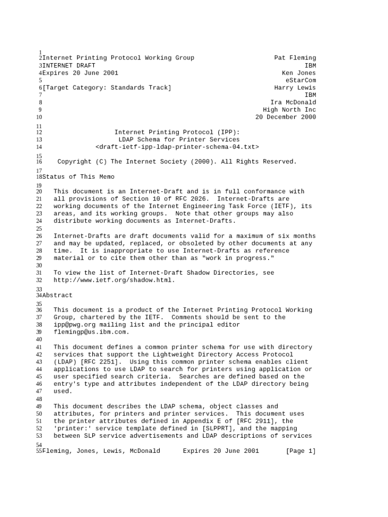 IPP System Service v1.0 - Printer Working Group - ftp pwg Doc Template | pdfFiller