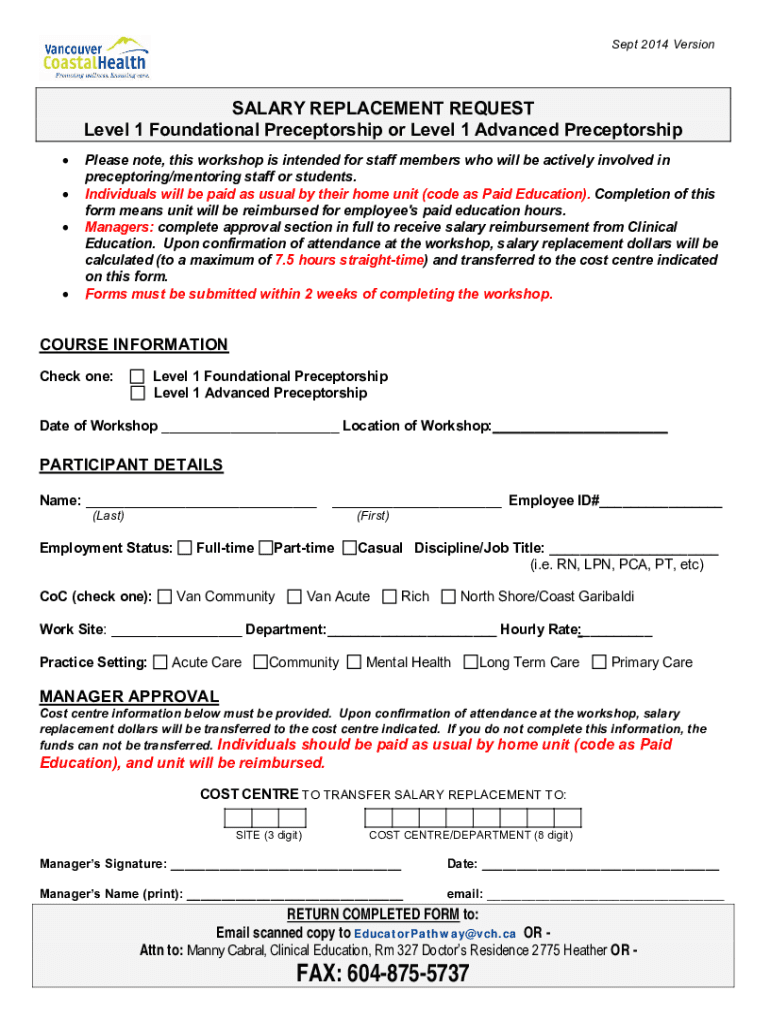 Fillable Online Preceptor Evaluation Form for Leaders - UCLA Health Fax Email Print - pdfFiller