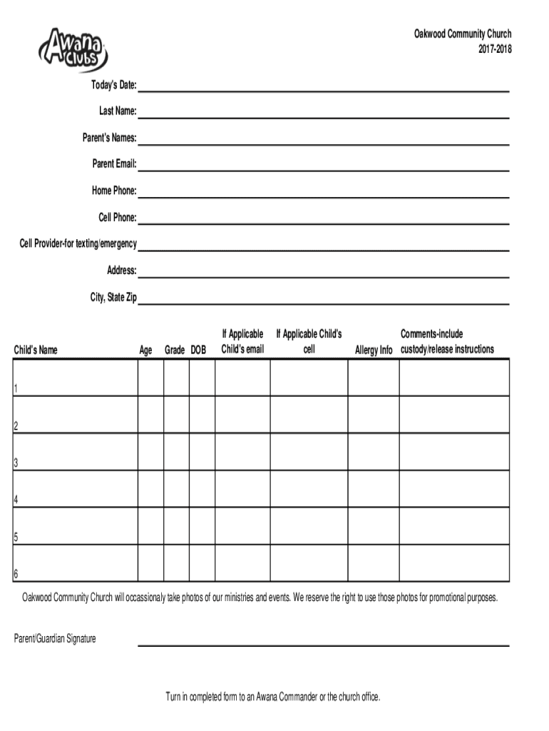 Fillable Online grace christian schools preschool parent handbook Fax ...