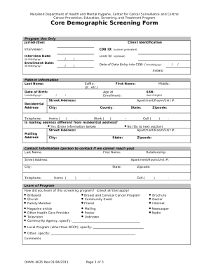 Colorectal Cancer (CRC) Screening Doc Template | pdfFiller