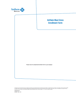 Fillable Online Forms Library - Anthem Blue Cross Blue Shield: Health ...