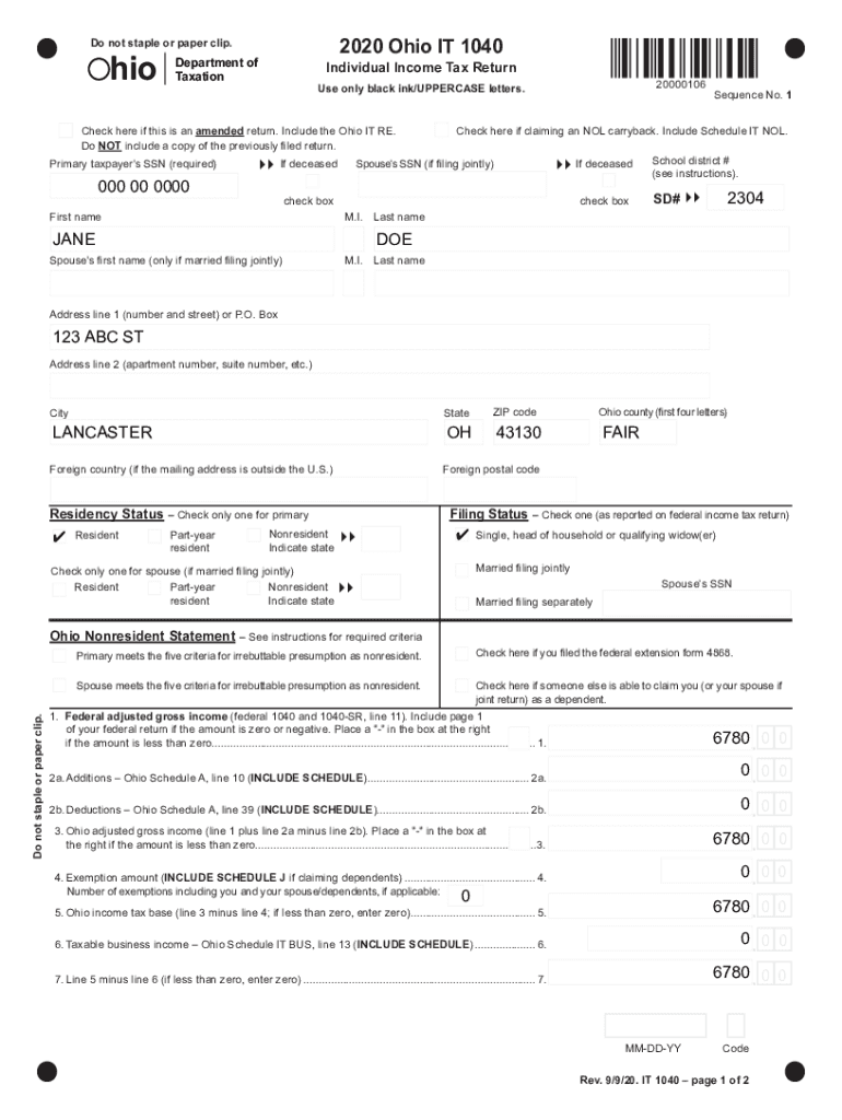 Fillable Online tax ohio Test your tax knowledge. Fill out the 2019 ...