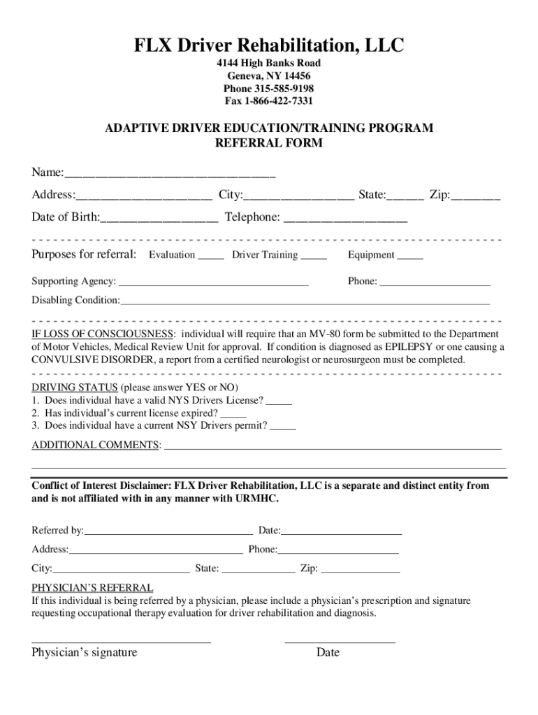 Fillable Online FREE 10+ Sample Referral Forms in MS Word PDF Fax Email ...