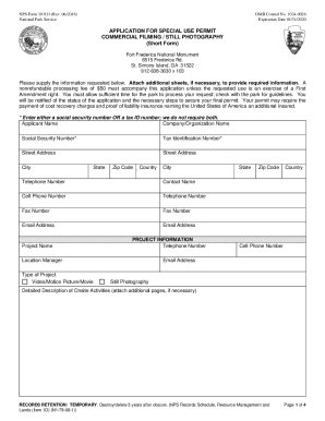 Fillable Online PDF NPS Form 10-930 Application for Special Use Permit ...