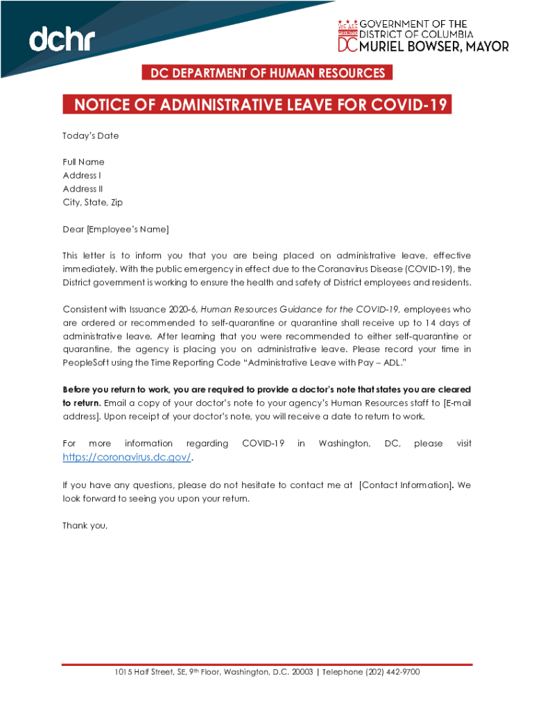 Fillable Online DC Paid Family Leave Covid-19 FAQs - DOES Office of ...