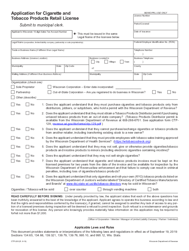 Fillable Online Cigarette and tobacco products tax: Filing requirements ...