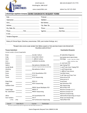 Fillable Online Swine.Diagnostic.Request.Form.110714.005 Fax Email ...