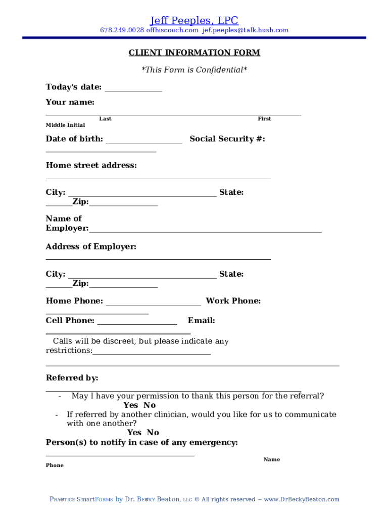 Jeff (Jef) Peeples, LPC - Teacher and High School Counselor ... Doc ...