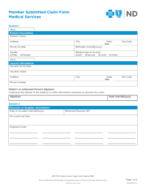 Fillable Online Pharmacy Services - Major Medical Member Submitted ...