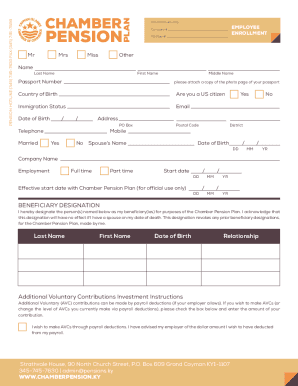 Fillable Online Download Forms for Cayman Employee Pension Plans Fax ...