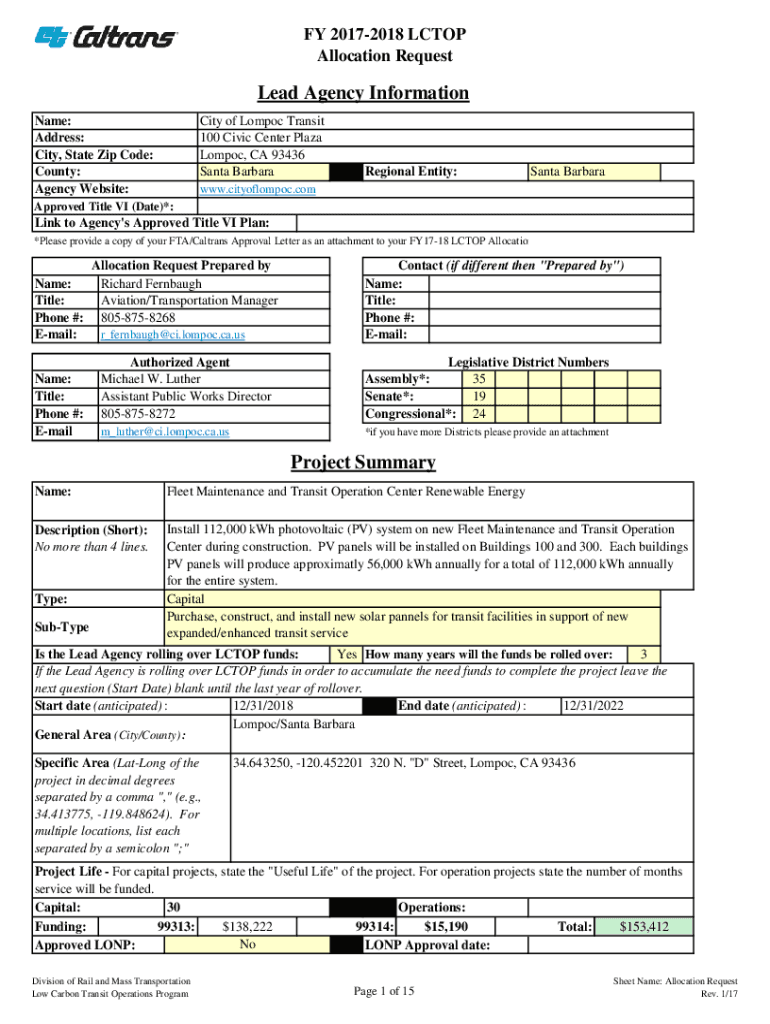 Fillable Online meetings sbcag City of Lompoc Transit Fax Email Print ...
