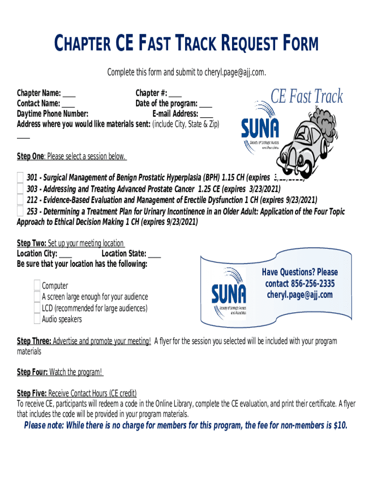 DOC CE ON WHEELS REQUEST Doc Template | pdfFiller