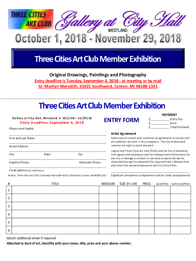 Fillable Online Original Drawings, Paintings and Photography Fax Email ...