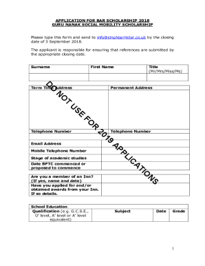 Fillable Online SM Bar application form.doc Fax Email Print - pdfFiller