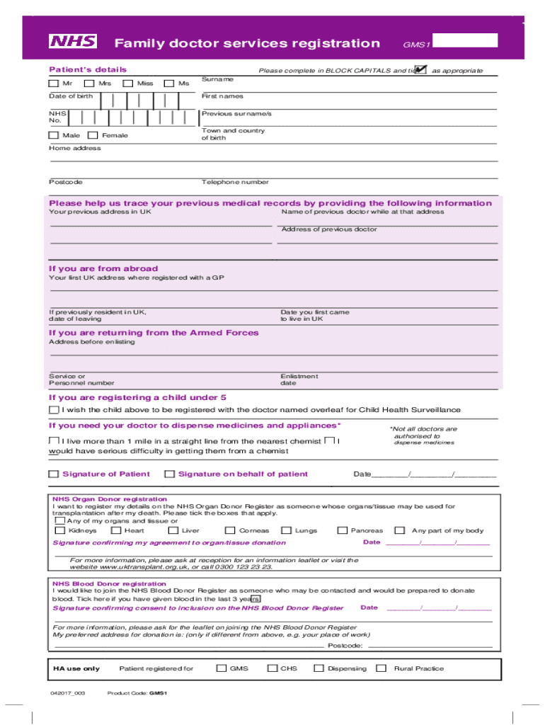 Fillable Online Fillable Online gpwebsolutions-host co NHS Family ...