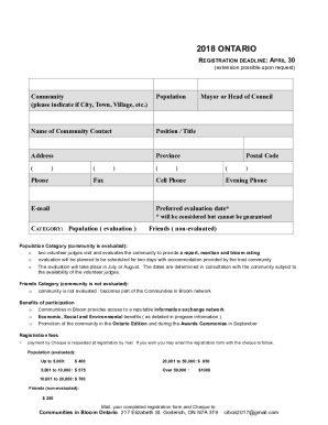 Fillable Online CIB Ontario 2018 - Registration Form Fax Email Print ...