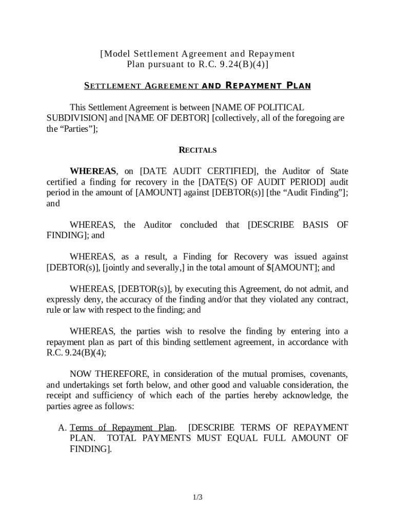 Sample Settlement Agreement and Release - Insurance from ... Doc ...