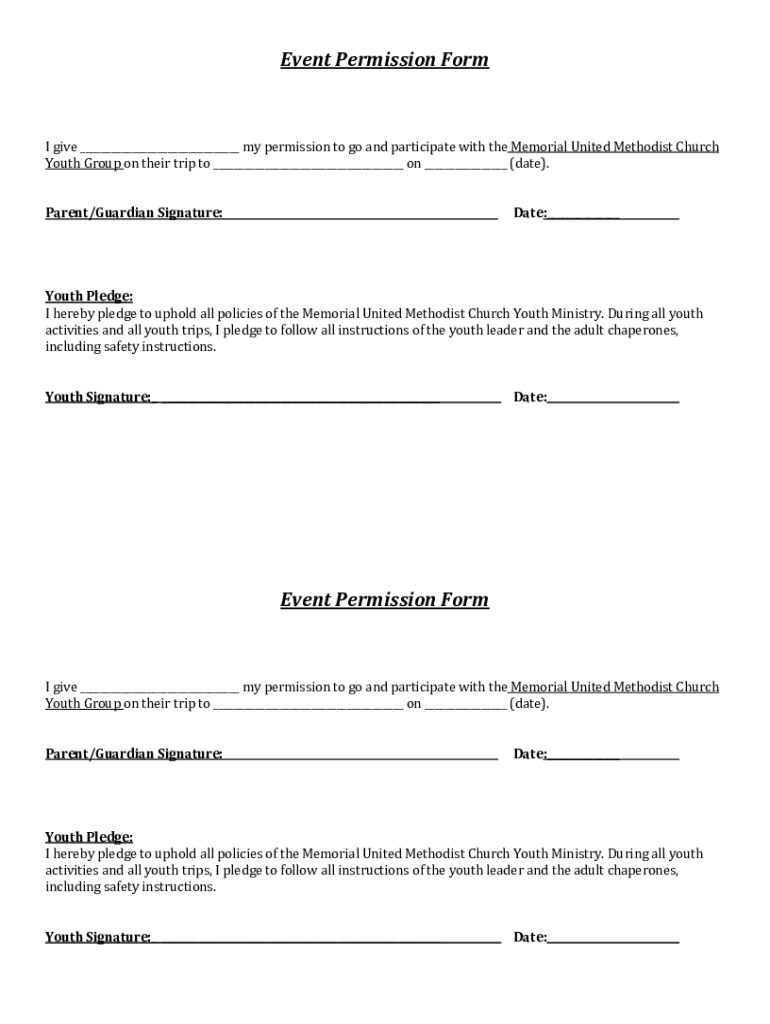 Permission Letter For Event - Fill Online, Printable, Fillable, Blank ...