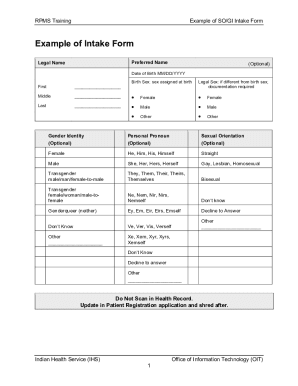 Fillable Online RPMS Training Example of SO/GI Intake Form - Indian ...