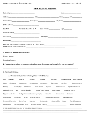 Fillable Online New-patient-history-form.docx Fax Email Print - pdfFiller