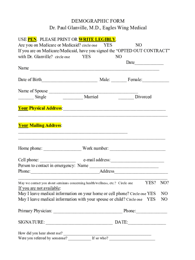 Fillable Online New Patient General Workup Forms.pdf Fax Email Print ...