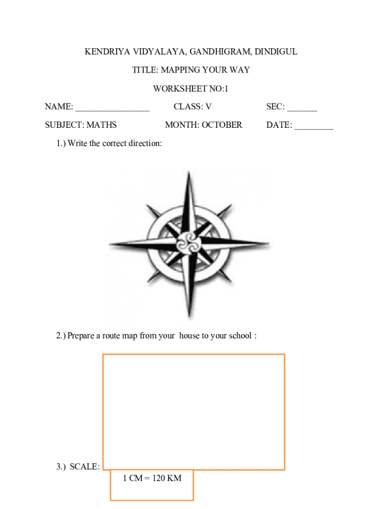 Fillable Online MAPPING YOUR WAY WORKSHEET NO:1 NAME Fax Email Print ...