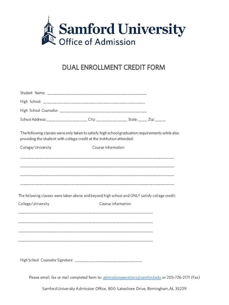 Fillable Online PDF Dual Enrollment Student Authorization (Page 1 ...