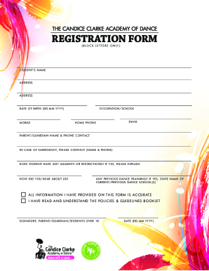 Fillable Online CCAD REGISTRATION FORM Fax Email Print - pdfFiller