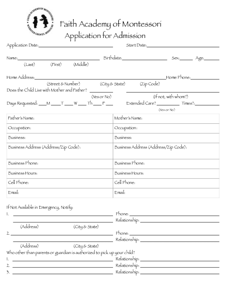 Fillable Online UPDATED APPLICATION FORM - PDF Fax Email Print - pdfFiller