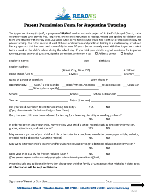 Fillable Online Parent Perm form Fax Email Print - pdfFiller