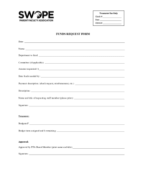 Fillable Online Swope PFA Funding Request Form Fax Email Print - pdfFiller