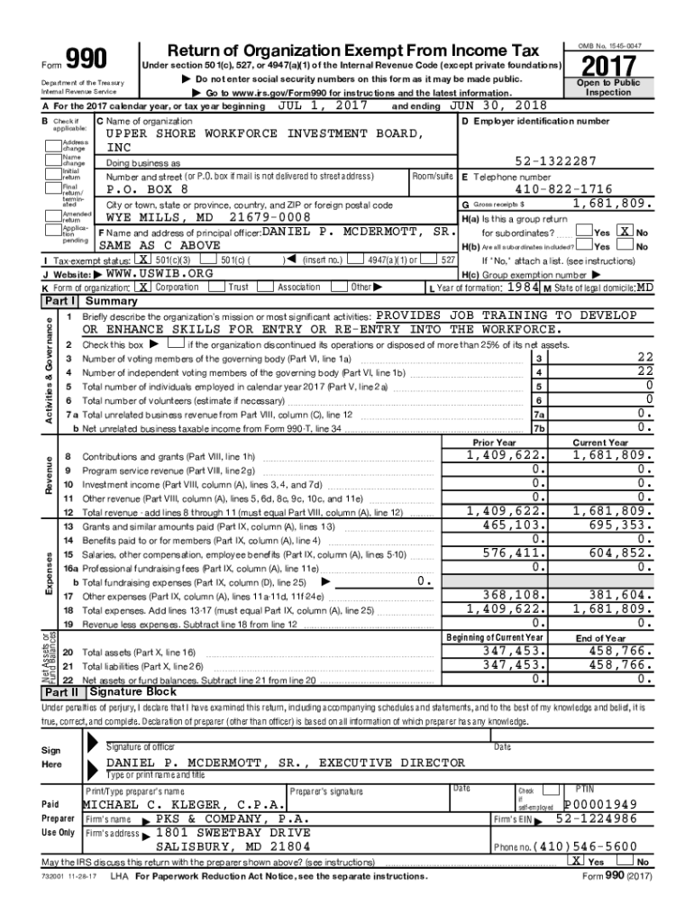 Fillable Online Fillable Online 990 Under section 501(c), 527, or 4947 ... Fax Email Print ...