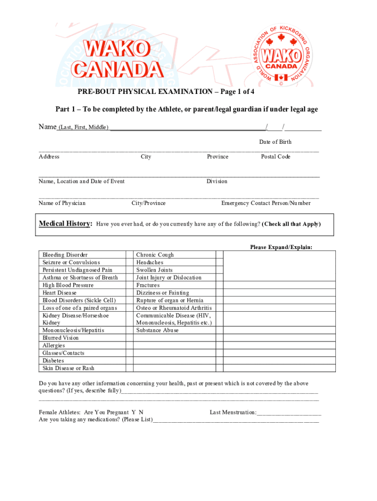 Fillable Online Physician and Parental Permission, KHSAA Form MS01, Rev ...