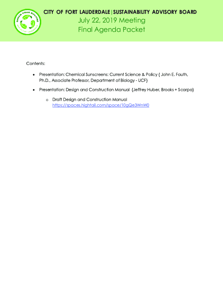 Fillable Online CITY OF FORT LAUDERDALE Maintenance of traffic (Mot ...