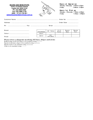 Fillable Online Benchtop order form 2017.doc Fax Email Print - pdfFiller
