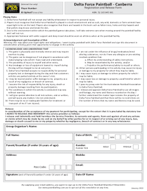Fillable Online Rego Form AU-Canberra Fax Email Print - pdfFiller