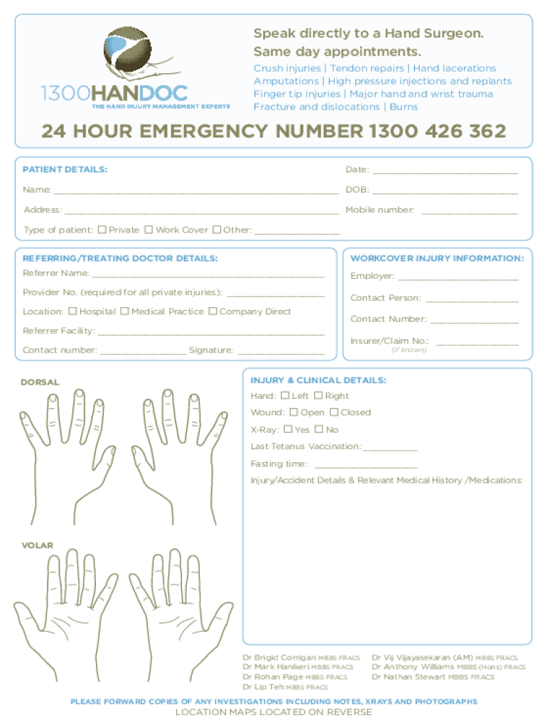 Fillable Online High-pressure injection injuries in the hand: current ...
