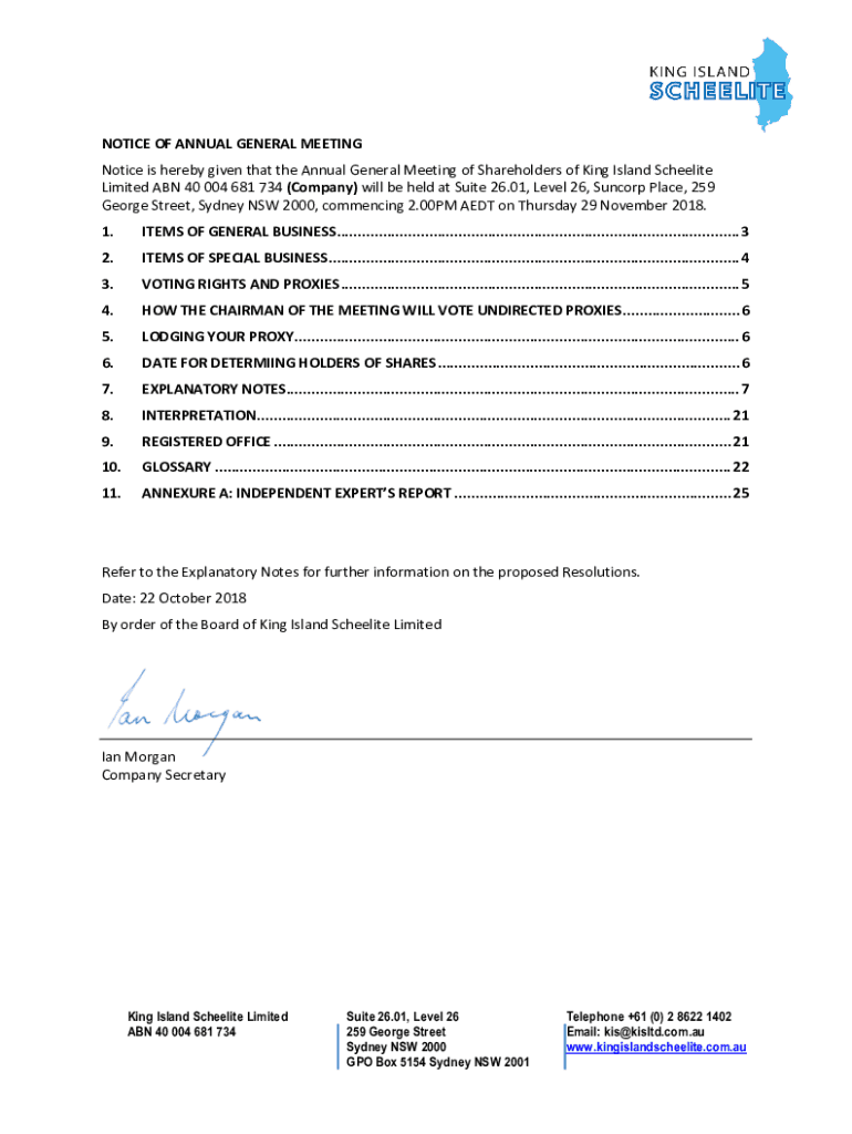 Fillable Online Meeting Notice - Template, Online Sample - Word and PDF ...