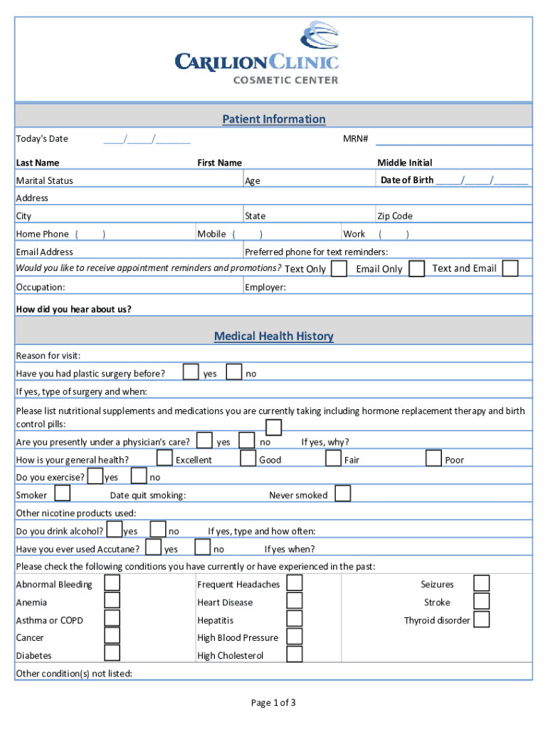 Fillable Online vet information form Vet Appointment Form Template ...