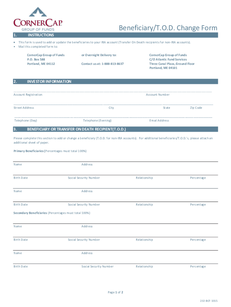 Fillable Online Vanguard tod plan form - Silinda Kab. Bekasi Fax Email ...