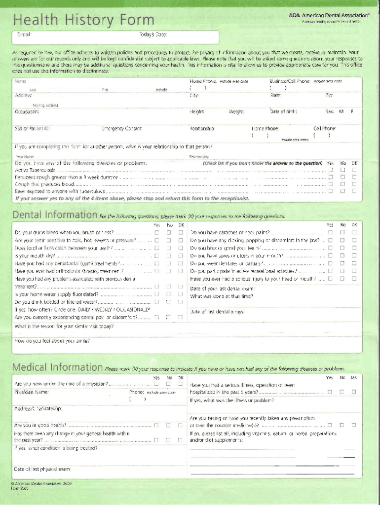 Fillable Online Home - American Dental AssociationHome - American ...