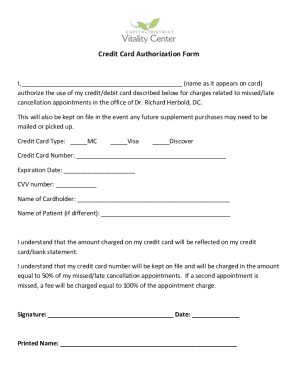 Fillable Online 41 Credit Card Authorization Forms Templates Ready-to ...