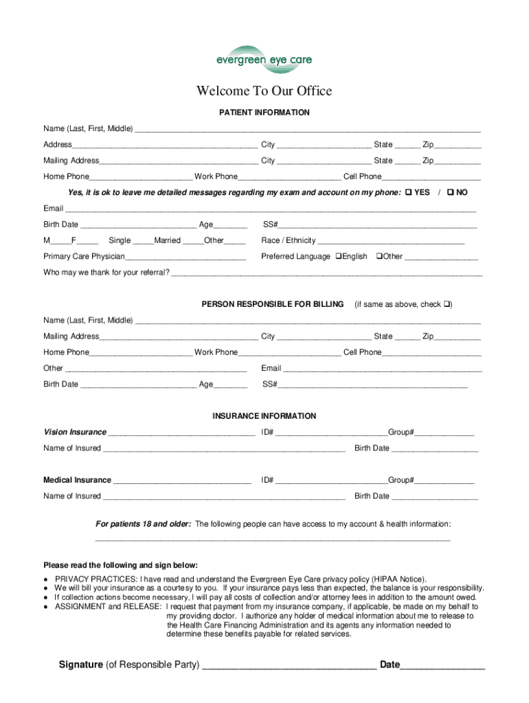 Fillable Online PDF Patient Registration Form - Dr. Lance Skinkys, DDS ...