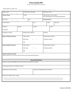 Frisco Family Ent - Fill Online, Printable, Fillable, Blank | pdfFiller