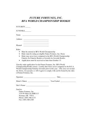 Fillable Online Shows - Future Fortunes, Inc. Fax Email Print - pdfFiller