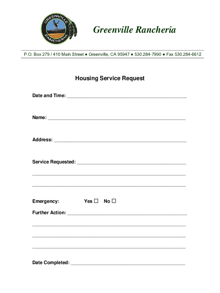 Fillable Online Forms for social housing tenants Homes and housing ...